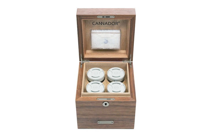 Cannabis Humidor + Stash Box in One - Top Quality | Cannador®